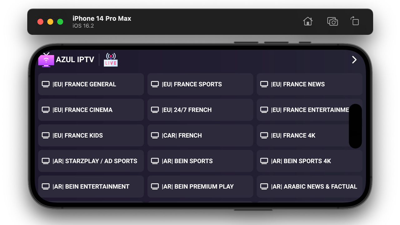 AZUL IPTV XTREAM, Multiple Format, Flutter AppMobile & Android TV, Admob by Azul_Mouad